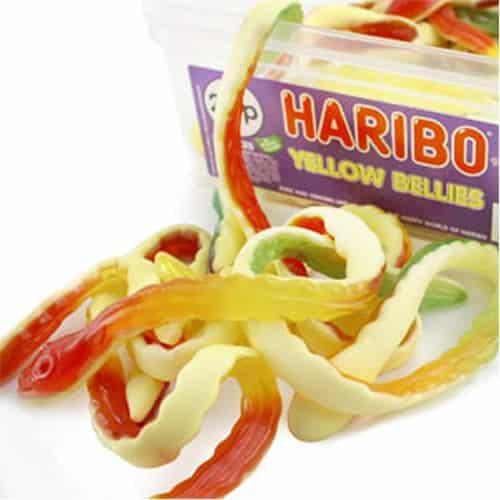 Haribo Yellow Bellies Tub - Fun Party Supplies Haribo Yellow Bellies Tub - Fun Party Supplies