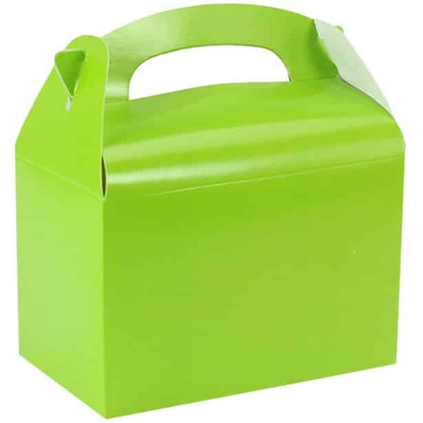 Lime Green Party Boxes - all colours - Next Day Delivery