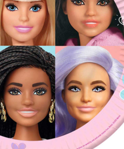 Barbie Party Paper Plates, Cups & Napkins - Next Day Delivery