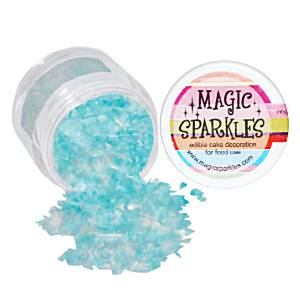 Cake Decorations - Hint of Blue Magic Sparkles - Fun Party Supplies