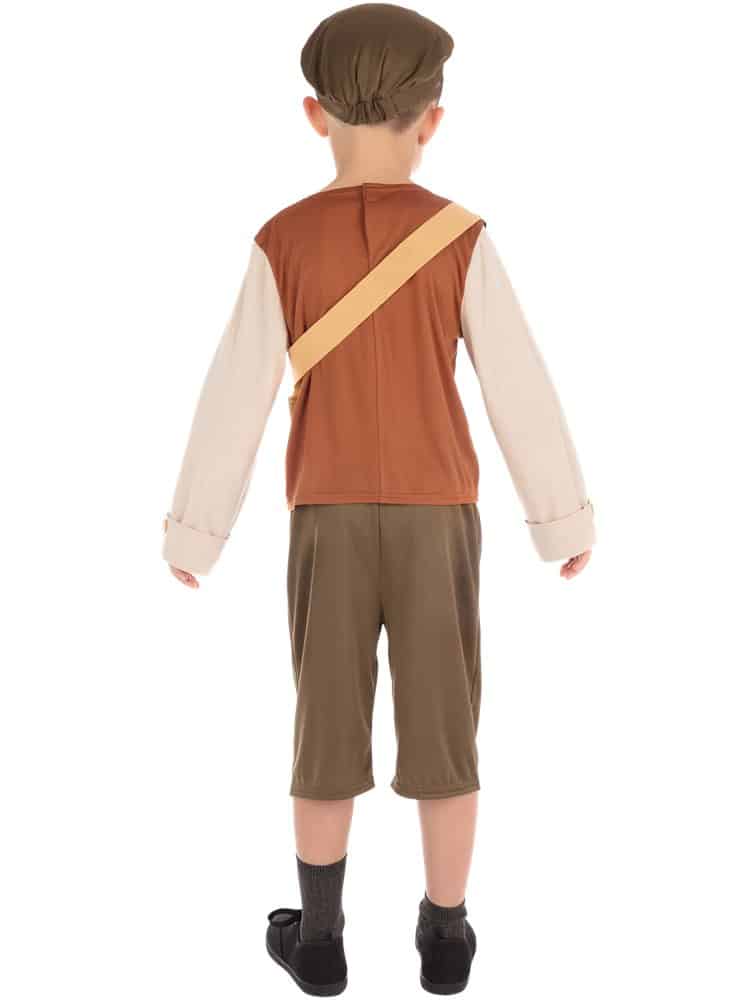 Evacuee Boy Kit Child Costume & WW2 Accessories