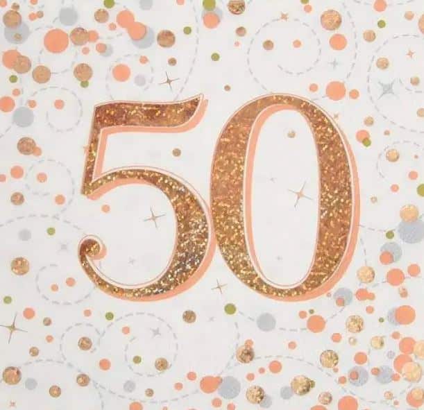 Rose Gold Sparkling Fizz - 50th Birthday Party Ideas