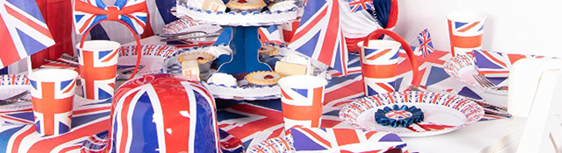 Union jack paper plates store