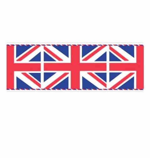 Union Jack Flag Table Runner & Union Jack Bunting