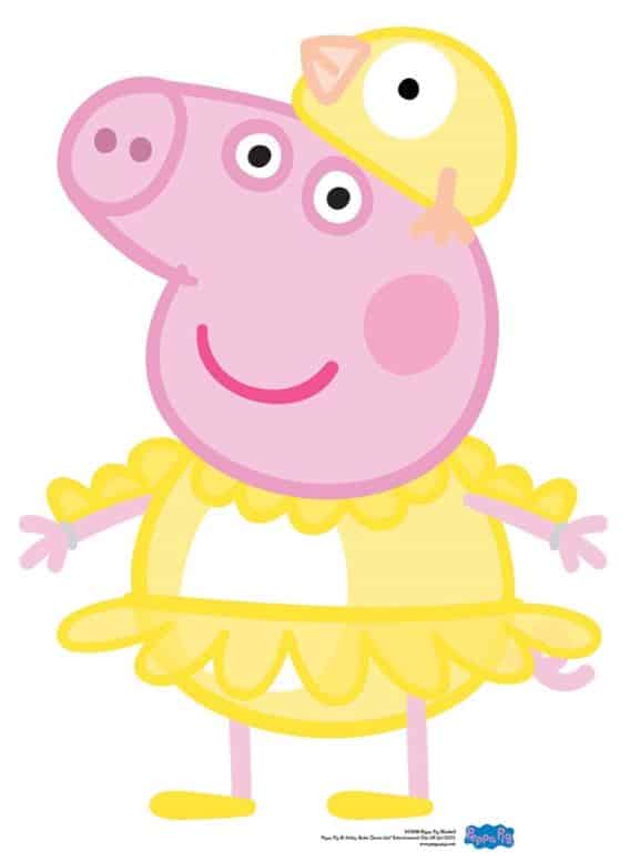Peppa Pig Easter Chick Cardboard Cutout - Peppa Decorations