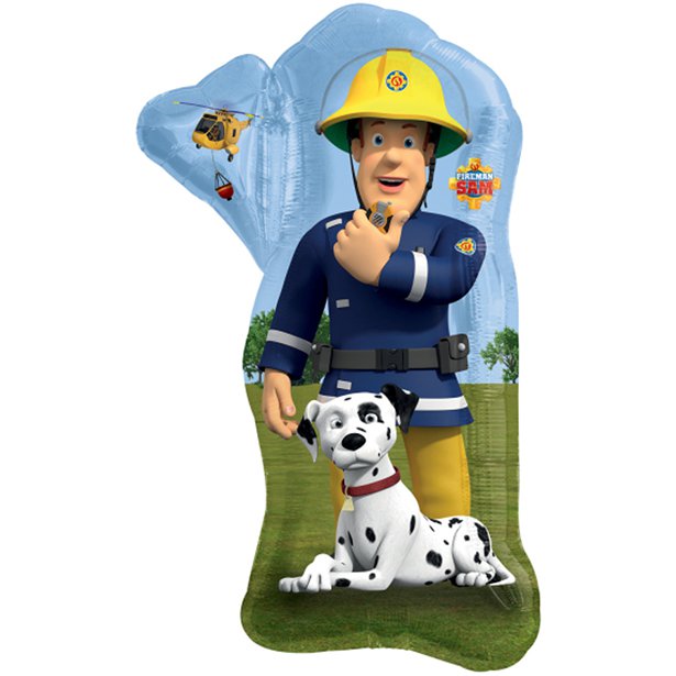 Fireman Sam Supershape Foil Balloon& Party Decorations