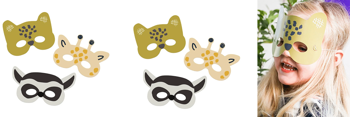 Foam Wild Animal Mask, Wild Animal Zoo Animal Balloons