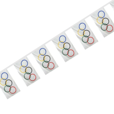 Olympic Rings Fabric Flag Bunting